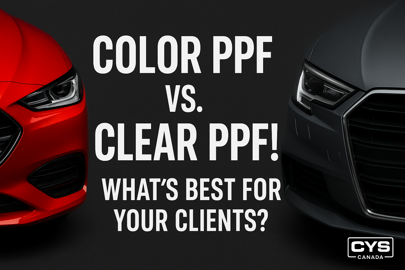 Color PPF vs Clear PPF! What’s Best for Your Clients? – CYS CANADA INC.